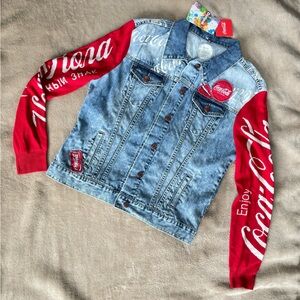 Desigual | Jackets & Coats | Desigual Coca Cola Denim Jacket With Red ...
